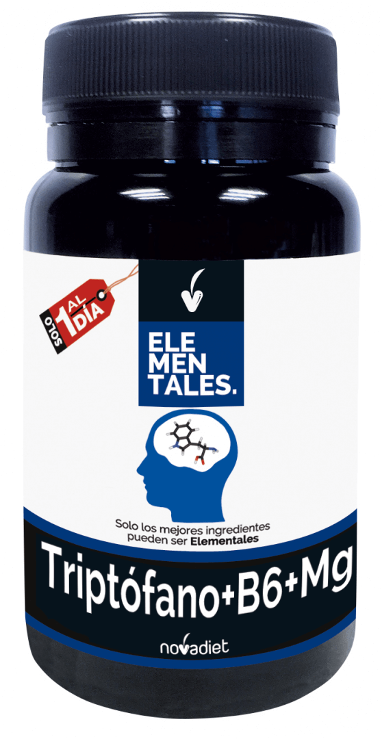 Triptofano+Vit B6+Mg Envase De 30 Cápsulas Vegetales., Novadiet - El ...